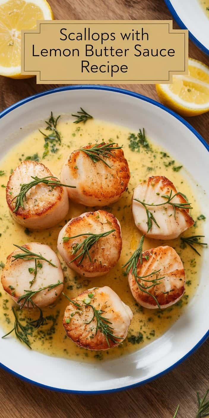Scallops with Lemon Butter Sauce Recipe