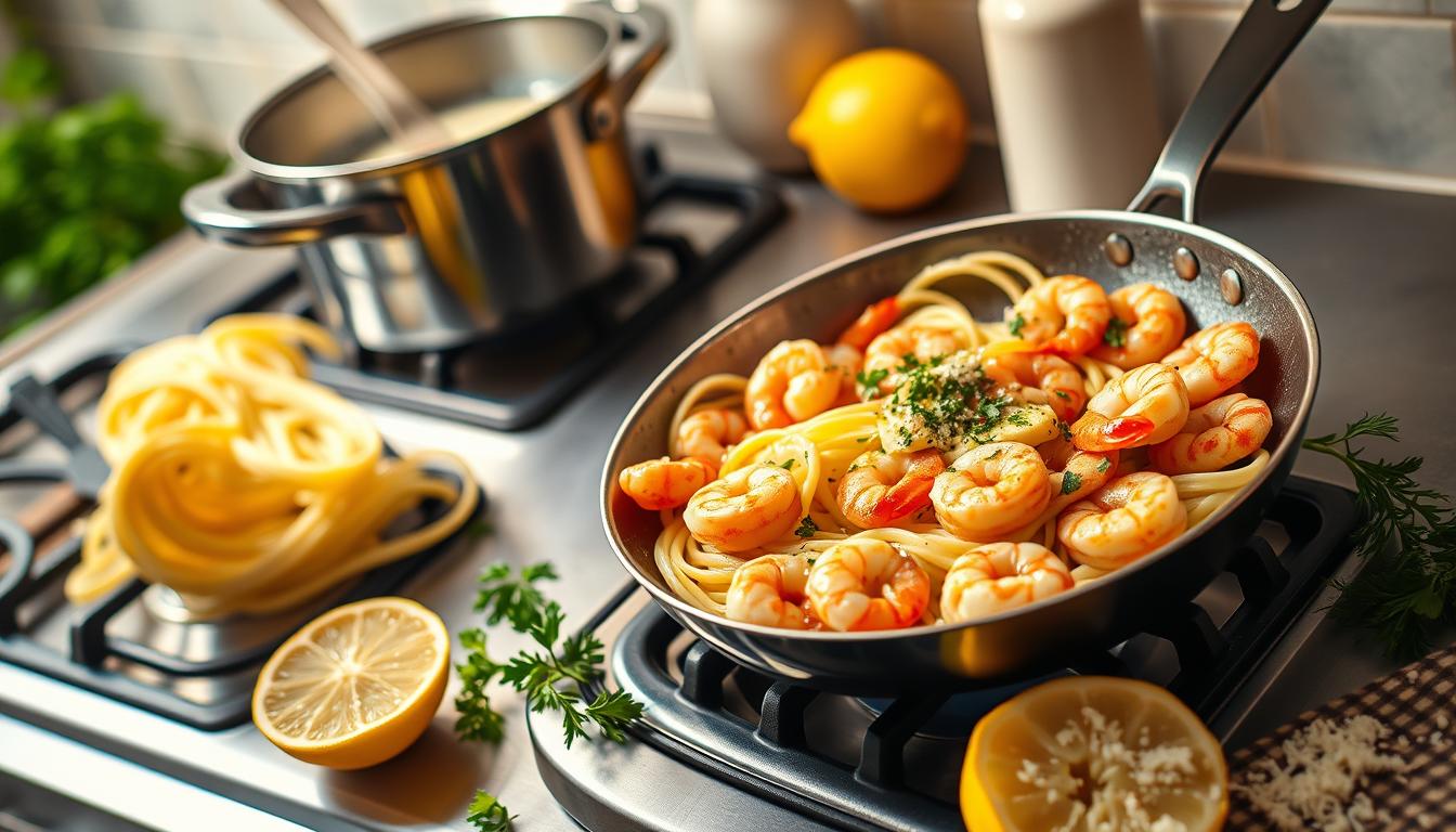 Shrimp Scampi with Linguine Recipe