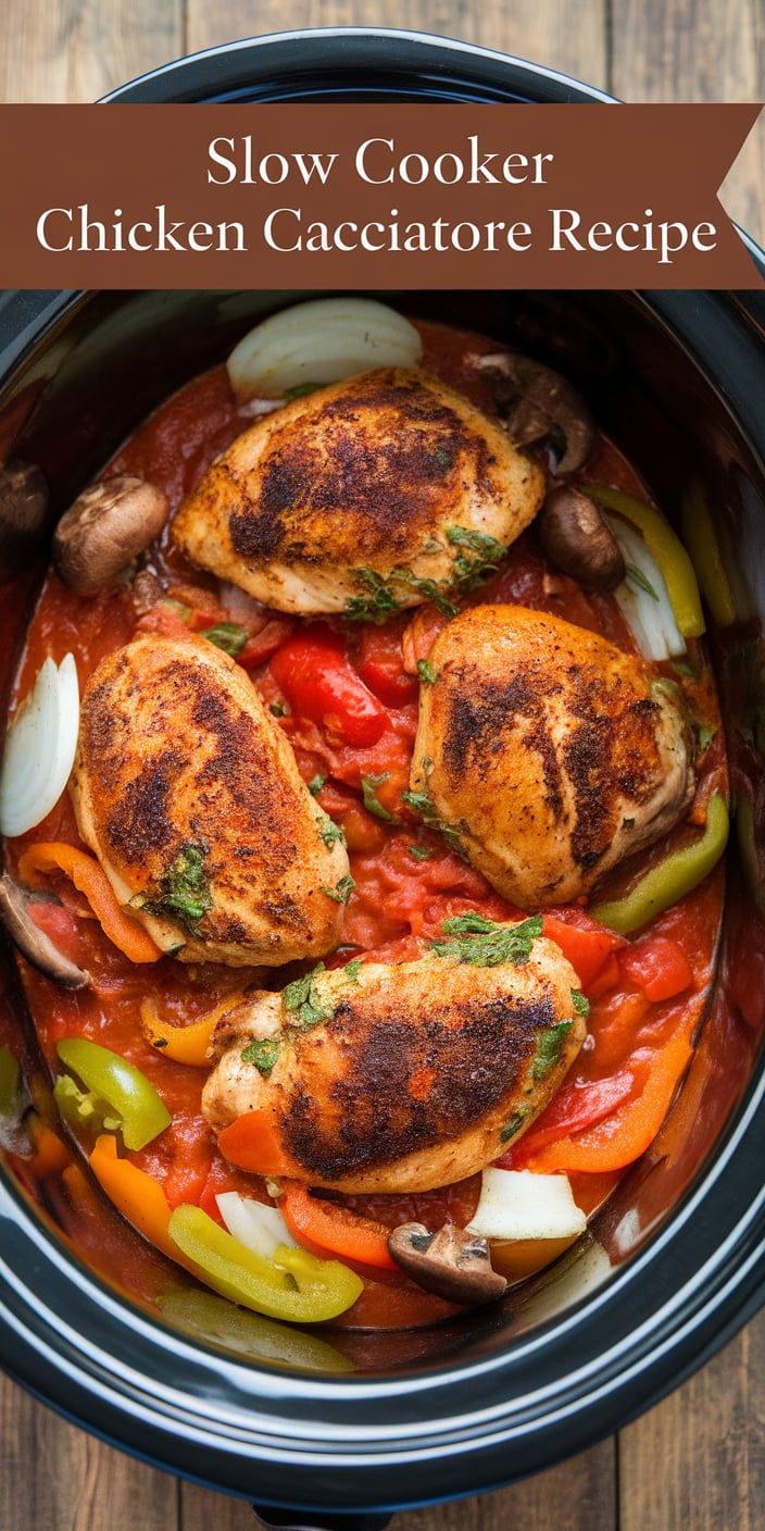 Slow Cooker Chicken Cacciatore Recipe