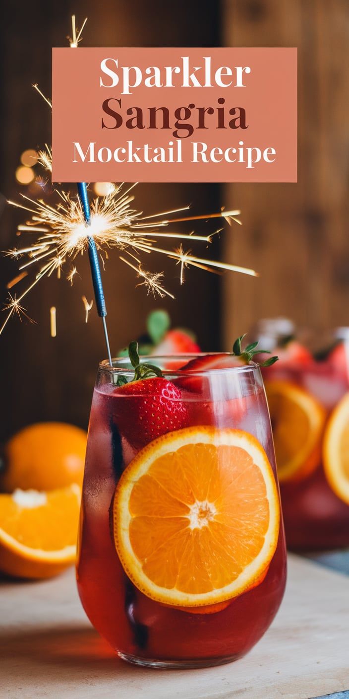 Sparkler Sangria Mocktail Recipe