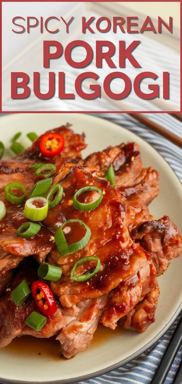Spicy Korean Pork Bulgogi Recipe