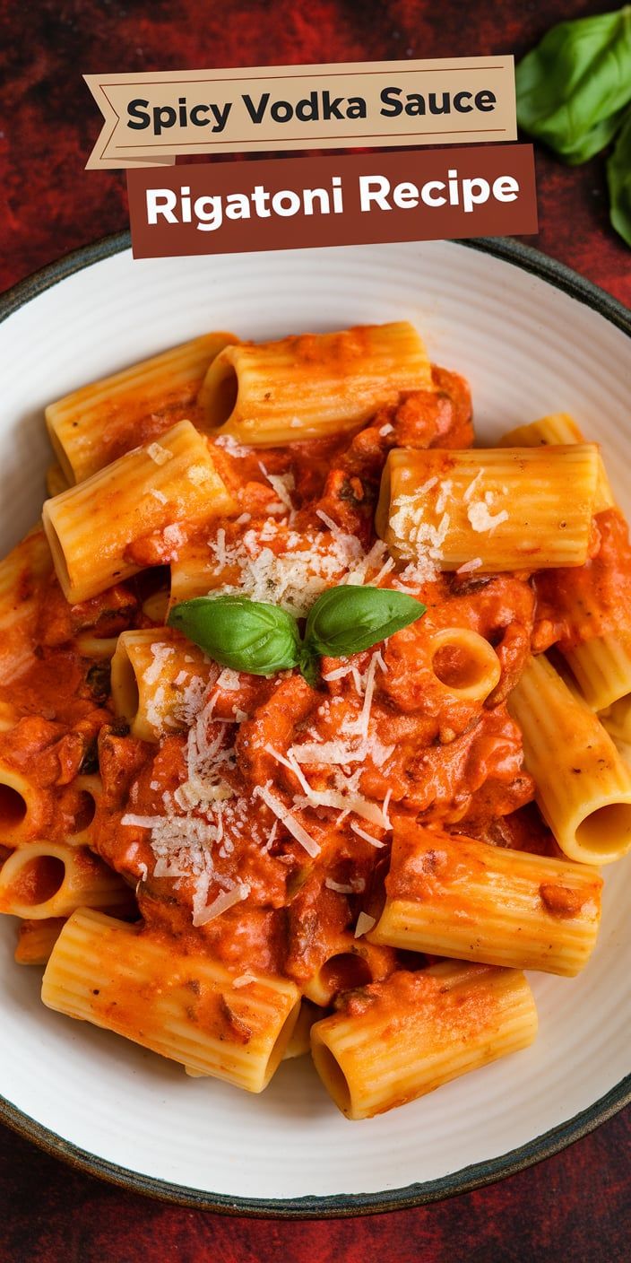 Spicy Vodka Sauce Rigatoni Recipe