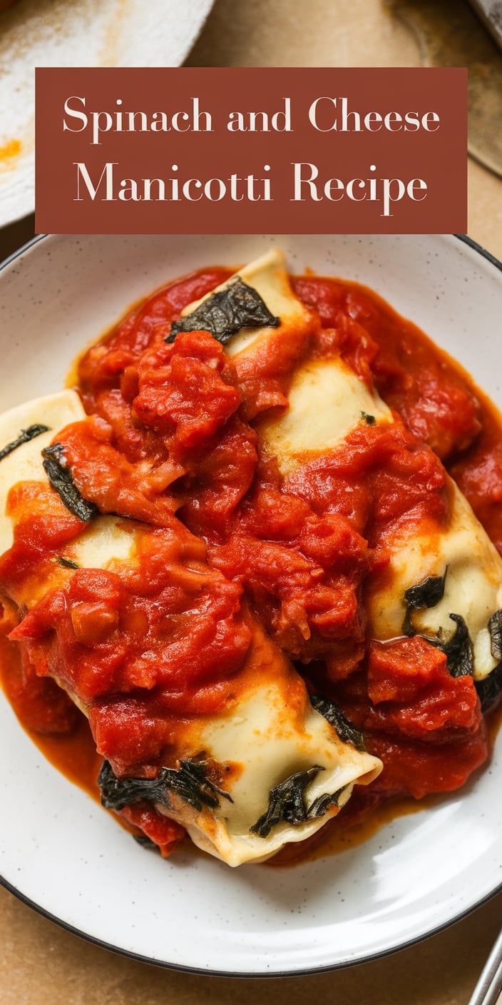 Spinach and Cheese Manicotti Recipe