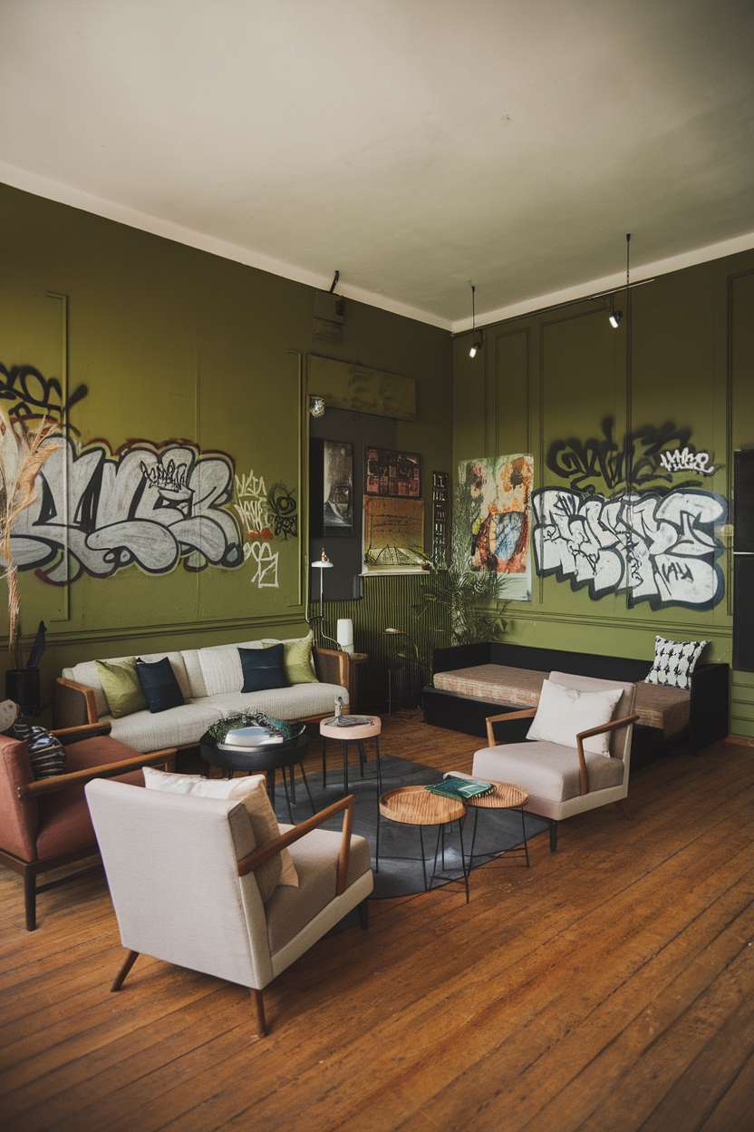 25+ Street Style Living Room Ideas