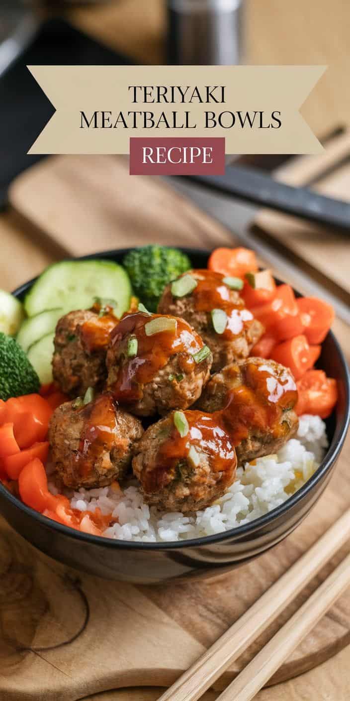 Teriyaki Meatball Bowls Recipe