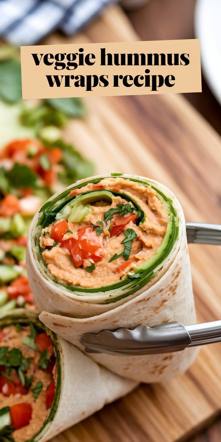 Veggie Hummus Wraps Recipe