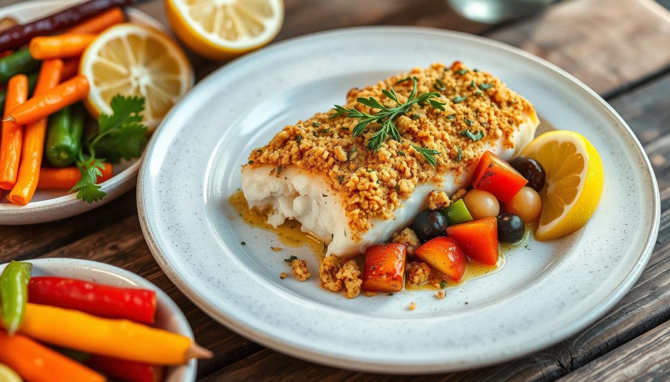 Baked Cod with Ritz Cracker Topping Recipe