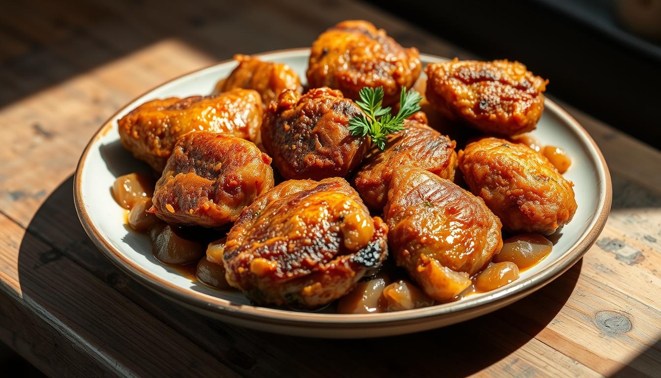 Fried Chicken Livers with Onions Recipe