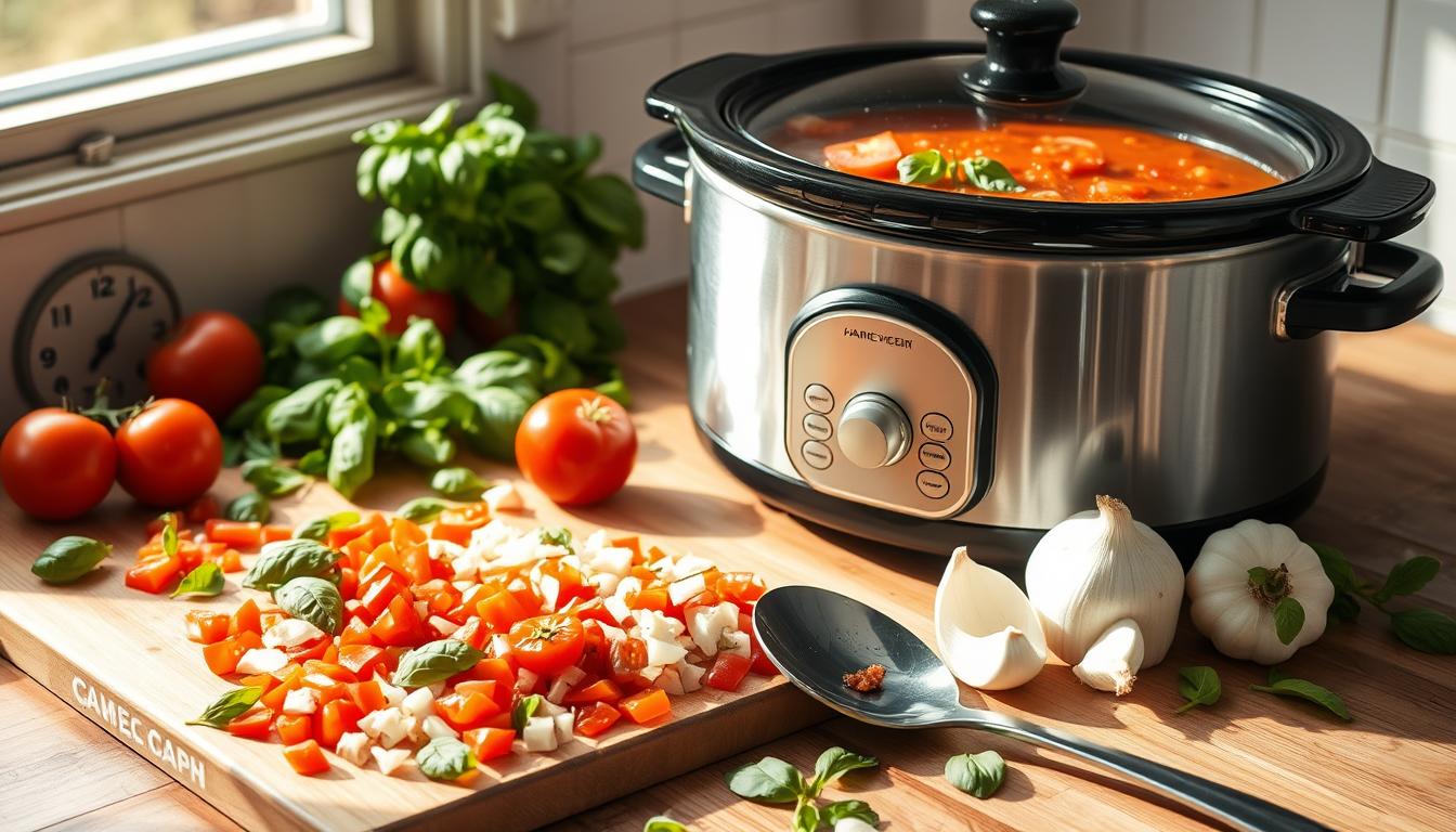 Tomato Basil Soup Crockpot Recipe