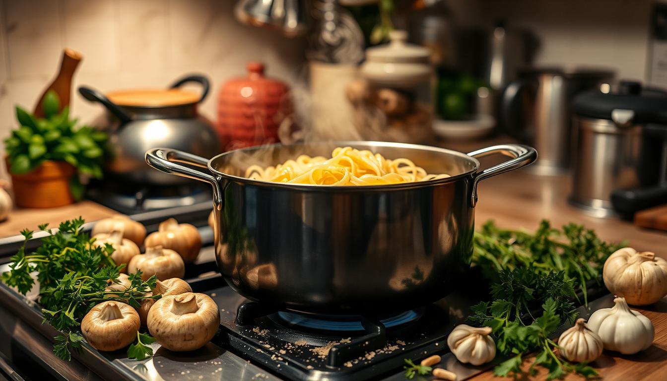 Mushroom Chicken Pasta