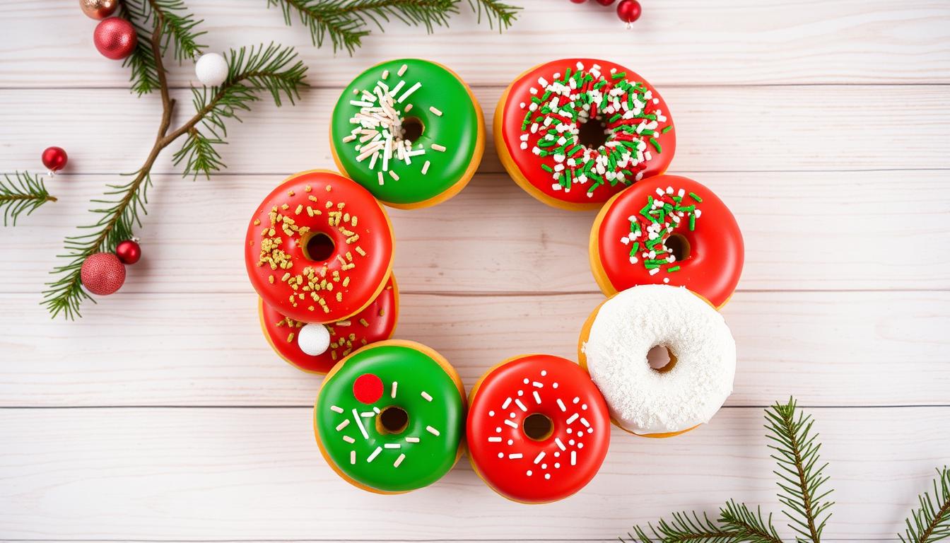 Holiday Wreath Donuts Recipe