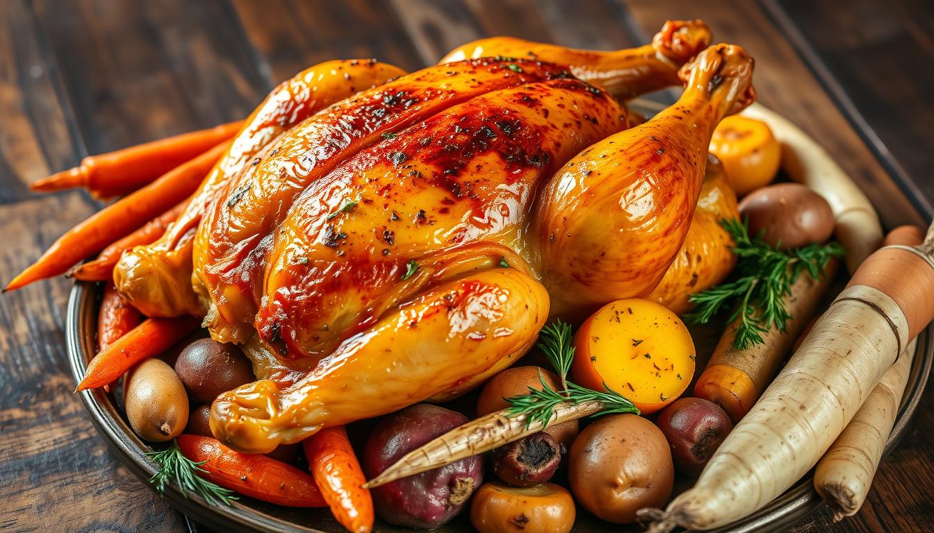 Roast Chicken with Root Vegetables Recipe