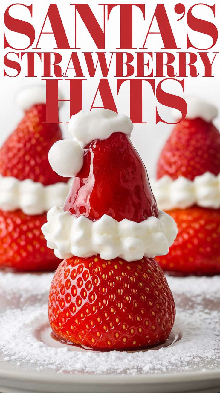 Santa's Strawberry Hats Recipe